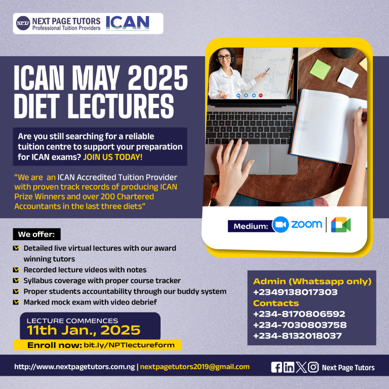 ICAN – Next Page Tutors